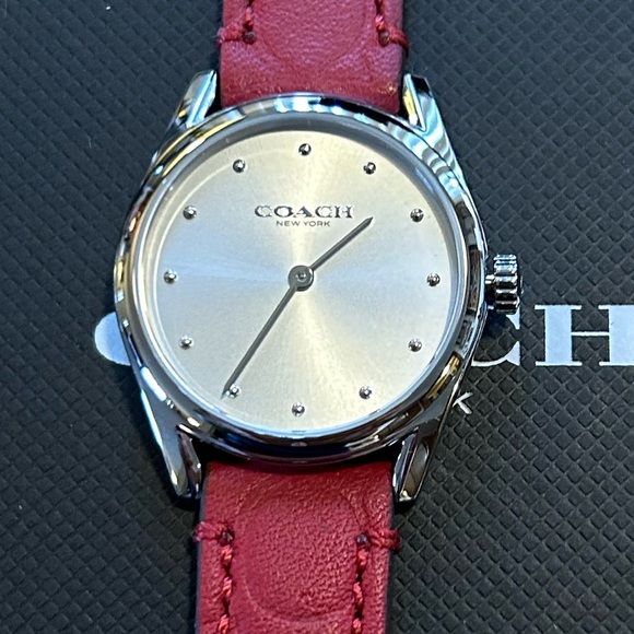 Coach | Accessories | Coach Modern Luxury Watch With 28mm Silver Face ...